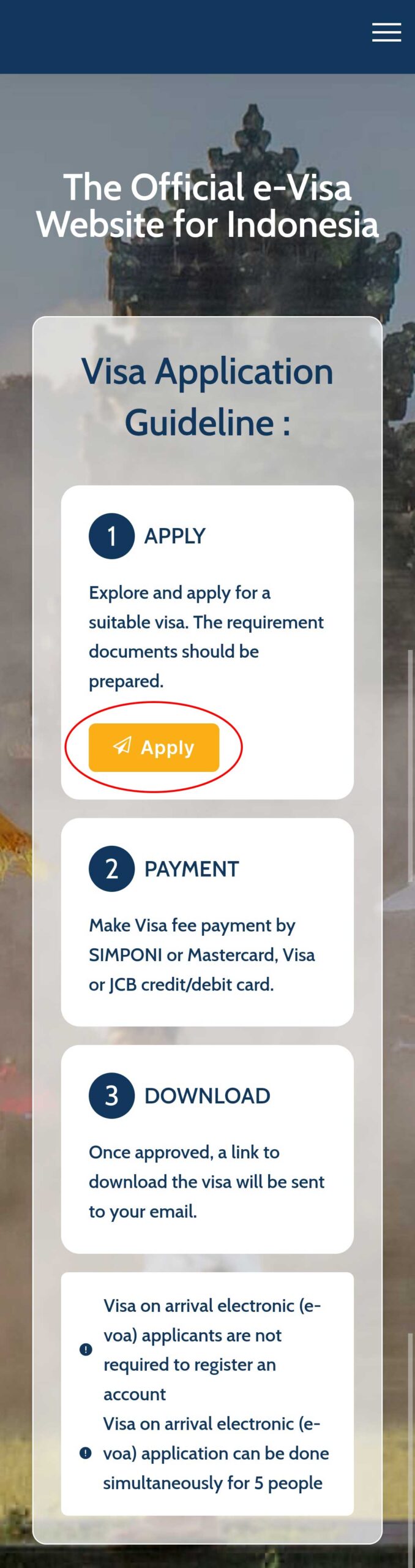 e-VOA取得方法！バリ島観光ビザのオンライン申請 | 南国うまうま日記