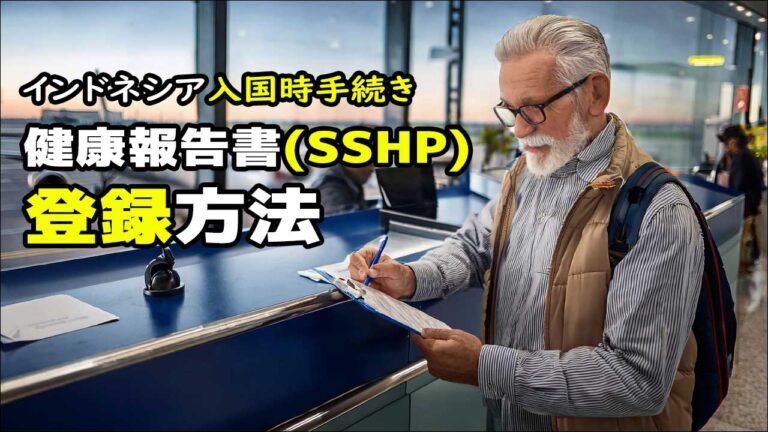 【提出不要】バリ島健康報告(SSHP)の登録・記入方法ガイド